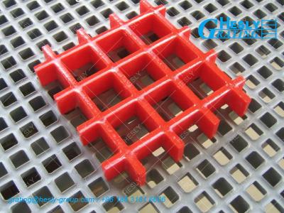 China 38mm THK Red Color Glassfiber Molded Grating ( L2 standard / USCG certificated) | China FRP Grating Factory for sale