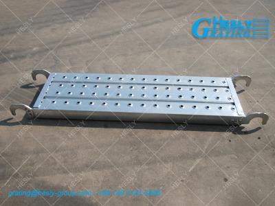 China Scaffolding Metal Board Plank | 600mm*240mm*45mm | 1.8mm thickness | Galvanized | HeslyGrating Factory, China for sale