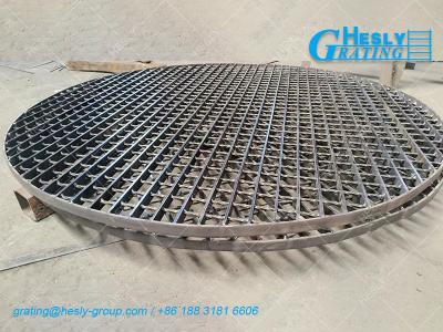 China Forge Metal Bar Grating for tank platform | 60micron Zinc Layer | 50X5mm load bar, HESLY Factory sales China Supplier for sale