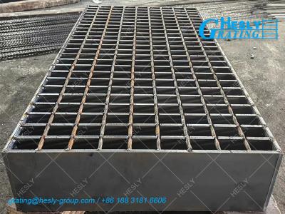 China Hot Dipped Galvanized Steel Bar Grating | 80micron Zn Coating| 100X10mm load bar, HESLY Factory sales China Supplier for sale