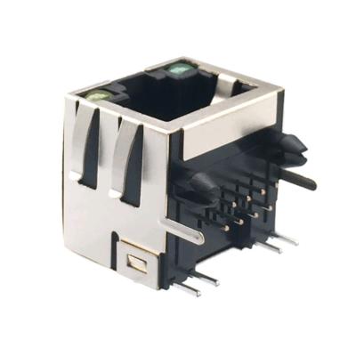 China De Schakelaar1x1 Lusje van PCB SMT RJ45 - onderaan basis-T 10/100 MIC26023-5134W-LF3 Phconn Te koop