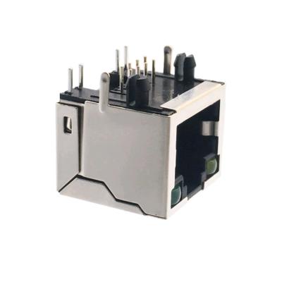 China De Schakelaar1x1 Lusje van PCB SMT RJ45 - onderaan basis-T 10/100 MIC26023-5134W-LF3 Phconn Te koop