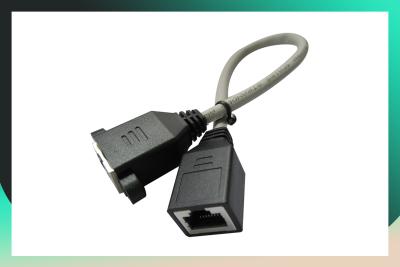Cina Femmina nera del cavo della toppa RJ45 alla lunghezza femminile 0.5m della serratura della vite del supporto del pannello di estensione di rete 8P8C in vendita