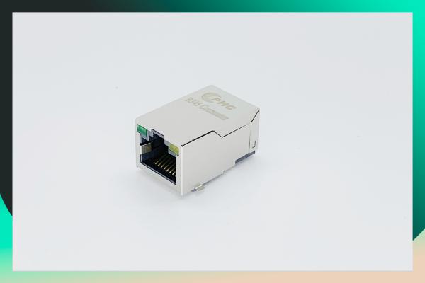 7498210220A ετικέττα επάνω στο συνδετήρα SMT RJ45 για το σημείο εισόδου rmt-462a-12f6-GY