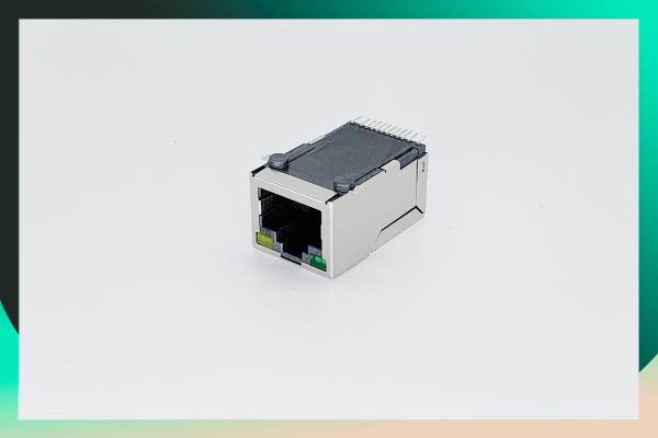 7498210220A ετικέττα επάνω στο συνδετήρα SMT RJ45 για το σημείο εισόδου rmt-462a-12f6-GY