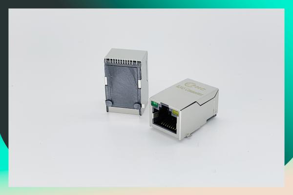 7498210220A ετικέττα επάνω στο συνδετήρα SMT RJ45 για το σημείο εισόδου rmt-462a-12f6-GY