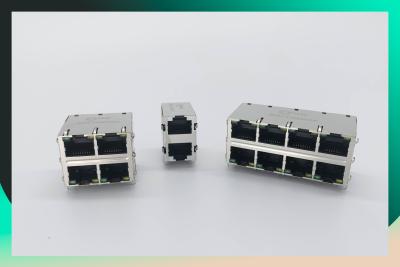 Cina Ethernet schermata porto Jack di PHC 2X2 8P8C RJ45 in vendita