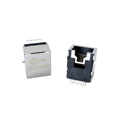 China Tab Up 100 Base-T Ethernet SMT RJ45 Modular Jack for sale