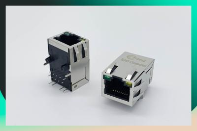 China 1X1 modulaire RJ45 Vrouwelijk Jack With 10/100 Transformator basis-T Te koop