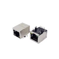China Right PCB Mount LED Transformer RJ45 Modular Jack for sale