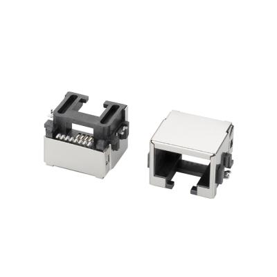China Shielded 8P8C SMT 13.15L RJ45 Jack With Cooper Shell for sale