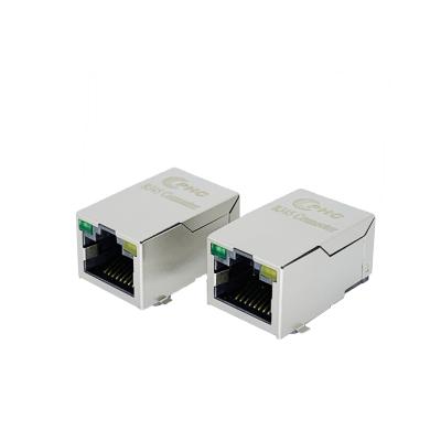 China Through Hole Mounting RJ45 Modular Jack with 9.7mm Width and 8 Cores for Stable Networking for sale