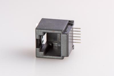 Cina RJ11 RJ45 Jack modulare 6P6C scelgono il fermaglio di SMT del porto e la plastica piena in vendita