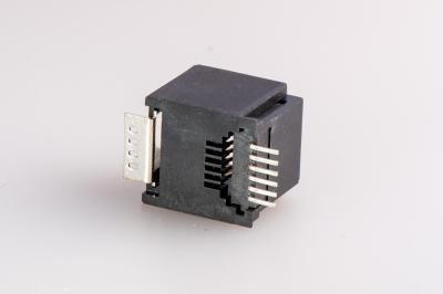 Cina RJ11 RJ45 Jack modulare 6P6C scelgono il fermaglio di SMT del porto e la plastica piena in vendita