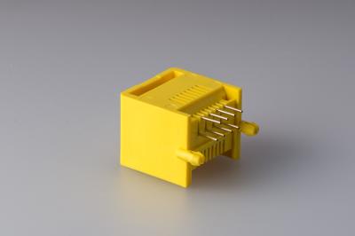 China Network Switch Single Port RJ45 Female Jack Connector Tab Up Without Transformer for sale