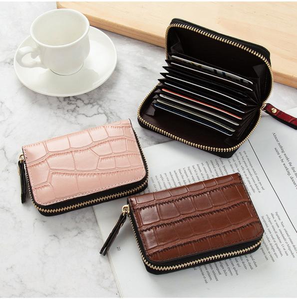 Quality Custom Logo Avaliable Solid Color Credit Card Bag Women Small Change Purse for for sale