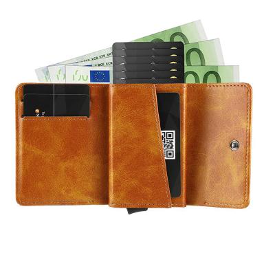 Cina Portafoglio per possessori di carte di credito in stile retrò personalizzato con protezione RFID e design leggero in vendita