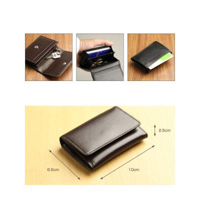 Cina Logo personalizzato Portafoglio per uomo Modelli a bassa combinazione di MOQ RFID Grande capacità Borsa in pelle vera in vendita