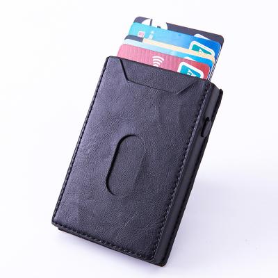 Cina 6.5cm * 9.8cm * 1.6cm Dimensione del pacchetto Logo personalizzato Imballaggio in pelle reale Portatori di carte di credito in vendita