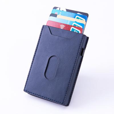 Cina 6.5cm * 9.8cm * 1.6cm Dimensione del pacchetto Logo personalizzato Imballaggio in pelle reale Portatori di carte di credito in vendita