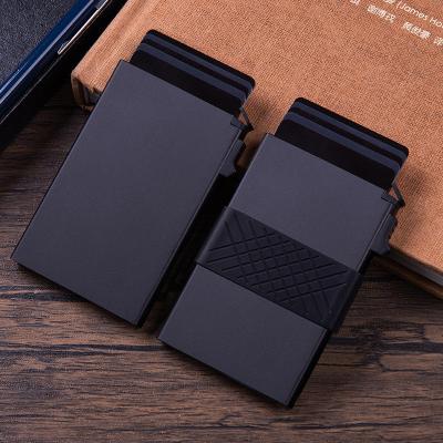 China Niedriges MOQ Pop-up-Kartengehäuse RFID-Blocking-Visitenkartenhalter mit Bargeld und Metallkarten zu verkaufen