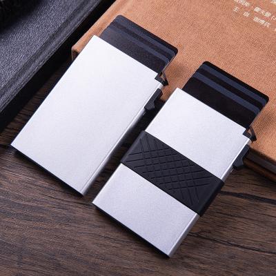 China Niedriges MOQ Pop-up-Kartengehäuse RFID-Blocking-Visitenkartenhalter mit Bargeld und Metallkarten zu verkaufen