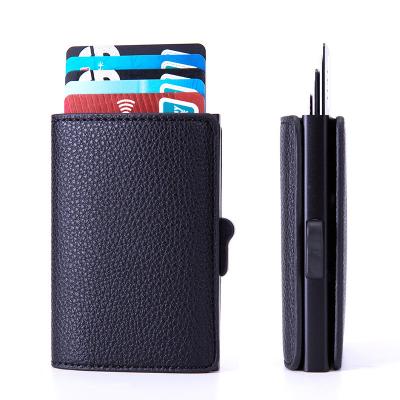 China Stylische Mode RFID Blockierung PU Leder Minimalist Brieftasche mit individueller Farbe zu verkaufen