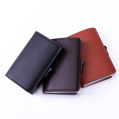 China Stylische Mode RFID Blockierung PU Leder Minimalist Brieftasche mit individueller Farbe zu verkaufen
