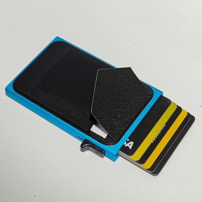 中国 2024 アルミ金属 RFID ブロック ポップアップ 財布 スリム名刺 組織 販売のため