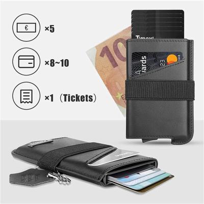 China Design Fashionable Men's Credit Card Holder Wallet with RFID Blocking and Auto Pop Up for sale