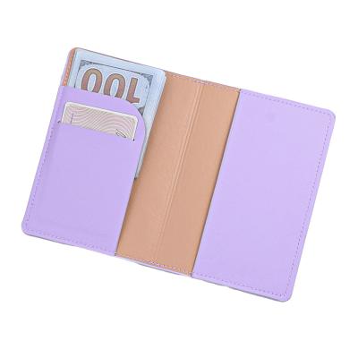 Cina Copertina del passaporto Portafoglio PU Pelle Cartolina di viaggio Logo personalizzato Stampa UV Unisex 2024 in vendita