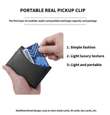 Cina Portafogli per carte di credito lunghe Pvc Puro Pelle Minimalista Portafogli Slim Portafogli Bi Fold in vendita