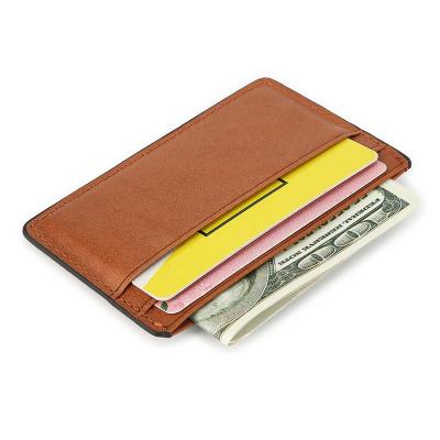 Cina Crazy Horse Slim Carte di credito in pelle autentica Portafogli per uomini Peso 0.03kg in vendita