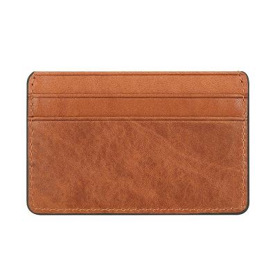Cina Crazy Horse Slim Carte di credito in pelle autentica Portafogli per uomini Peso 0.03kg in vendita