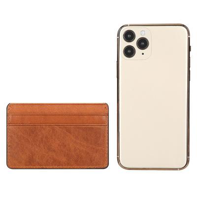 Cina Crazy Horse Slim Carte di credito in pelle autentica Portafogli per uomini Peso 0.03kg in vendita
