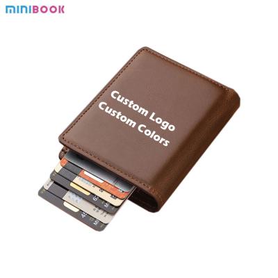中国 レザービジネス ポップアップ マグネット RFIDクレジット 財布 金属のボックス IDカード 男性カード保有者 販売のため