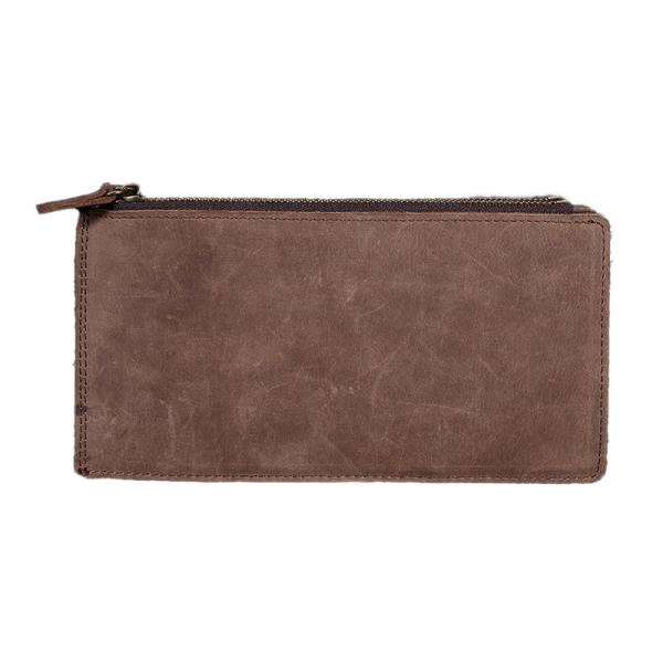 Quality GENUINE LEATHER Men's Wallet with Multifunctional Pickup Bag Retro Crazy Horse Design for sale