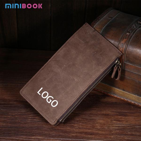 Quality GENUINE LEATHER Men's Wallet with Multifunctional Pickup Bag Retro Crazy Horse for sale