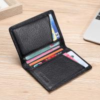 Quality Multi-Slot Anti-Degaussing Card Holder for Men's Driver's License in Genuine for sale