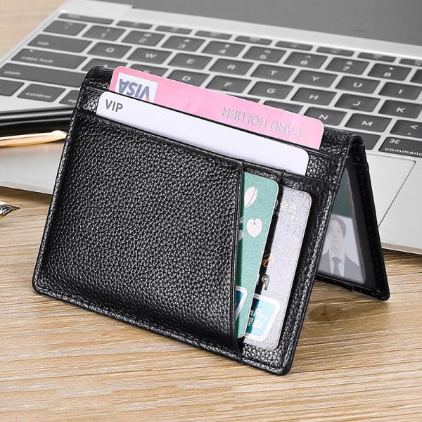 Quality Multi-Slot Anti-Degaussing Card Holder for Men's Driver's License in Genuine for sale