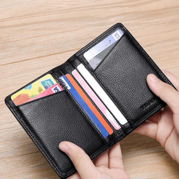 Quality Multi-Slot Anti-Degaussing Card Holder for Men's Driver's License in Genuine for sale
