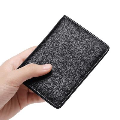 China Multi-Slot Anti-Degaussing Card Holder for Men's Driver's License in Genuine Leather for sale