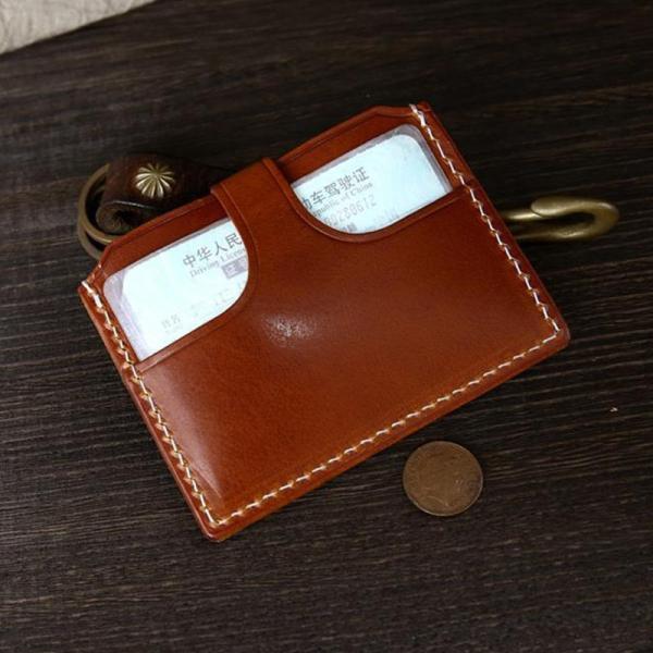 Quality Genuine Leather Double-Layer Card Box for Credit Cards Automatic Ejection and for sale