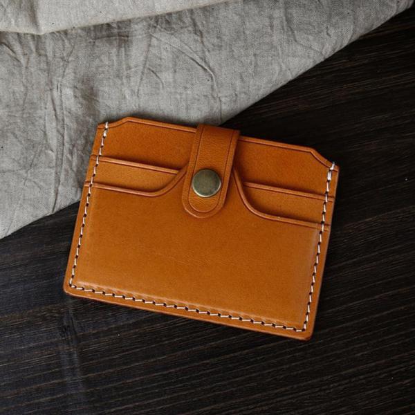 Quality Genuine Leather Double-Layer Card Box for Credit Cards Automatic Ejection and for sale