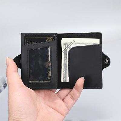 China Low MOQ Mix Modelos RFID Bloqueio Cartões de Alumínio Portfólio Saffiano Leather Card Holder Para Homens à venda