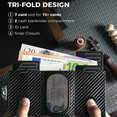 China Multifunktionale große Kapazität schlanke RFID-Blocking-Männer-Wallet mit Kreditkarten-Slots zu verkaufen