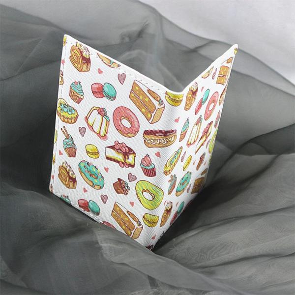 Quality Convenient PU Leather Passport Holder Luggage Tag Document Bag with Printed for sale