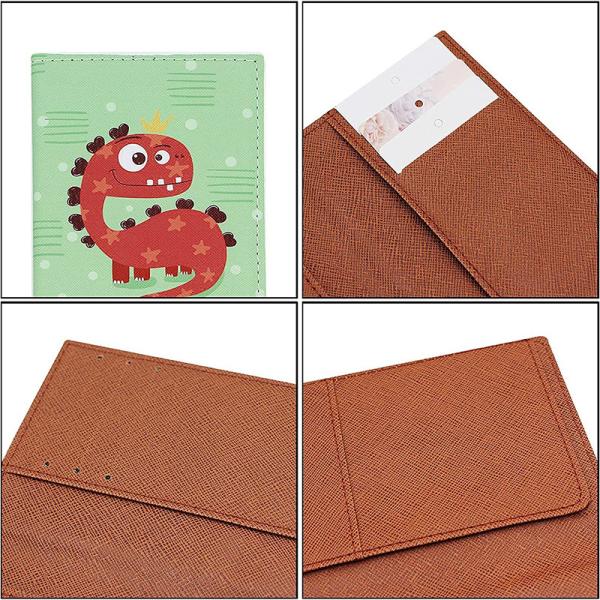 Quality Convenient PU Leather Passport Holder Luggage Tag Document Bag with Printed for sale