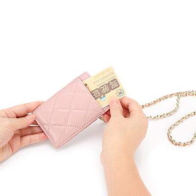 Cina High Quality Genuine LEATHER ID Card Holder Badge Strap per donne Dropship in vendita