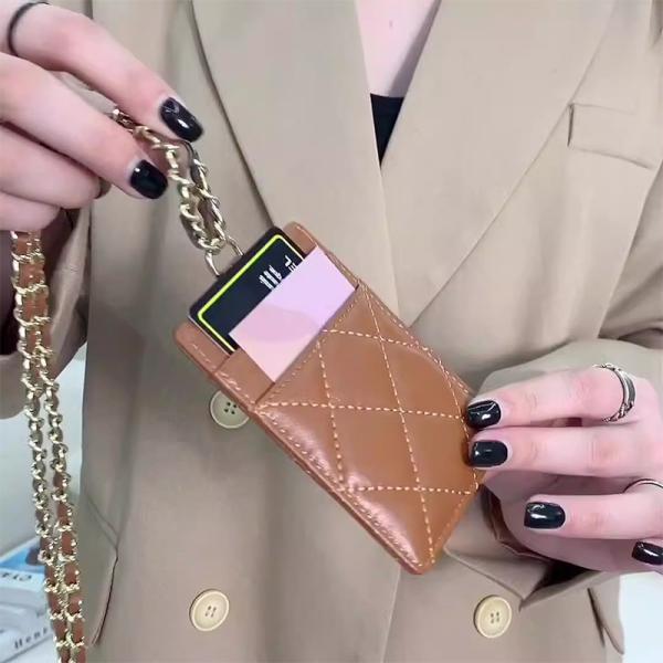 Quality High Qualtiy GENUINE LEATHER ID Card Holder Badge Strap for Women Dropship for sale